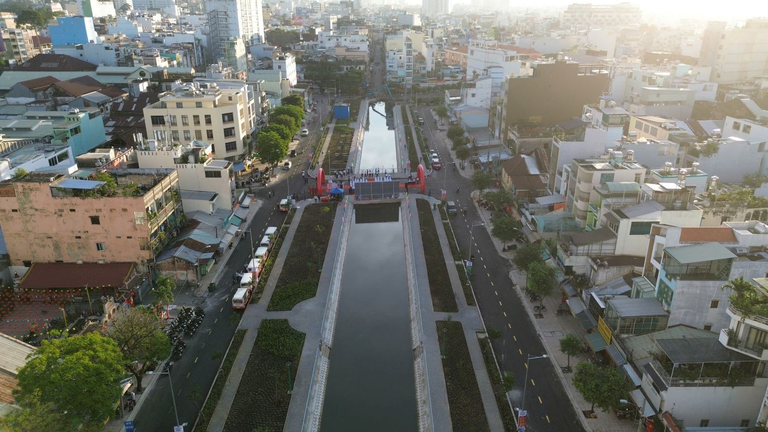 HCMC opens upgraded section of Hang Bang Canal - The Saigon Times