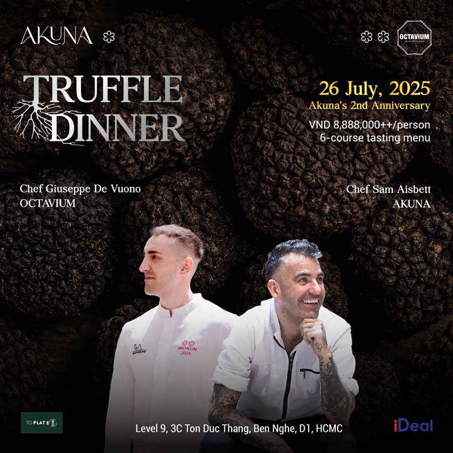 Akuna marks two-year anniversary with truffle dinner - The Saigon Times