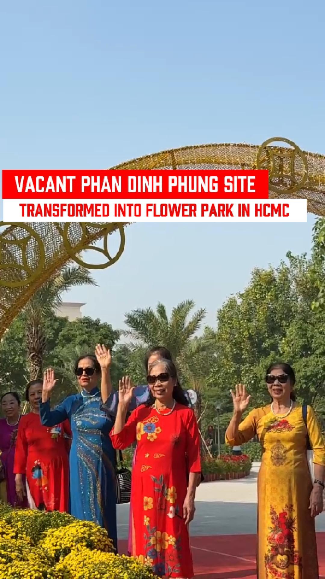 Flower-filled park opens at long-vacant Phan Dinh Phung location - The ...